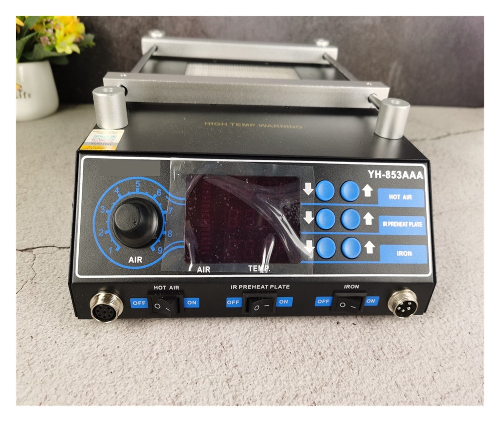 853AAA 1350W Soldering Iron Hot Air Gun Soldering Station Soldering ...