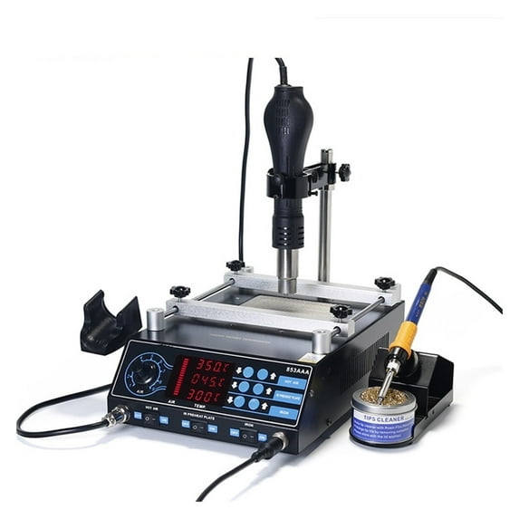 853AAA Soldering Hot Air Soldering Station DIY Digital Rework Station ...