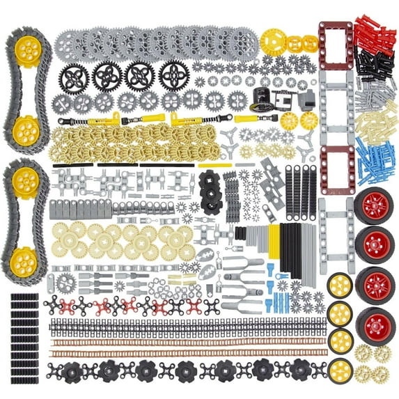 854pcs Technic Parts and Pieces Set: Gears, Axles, Pins, Connectors ...