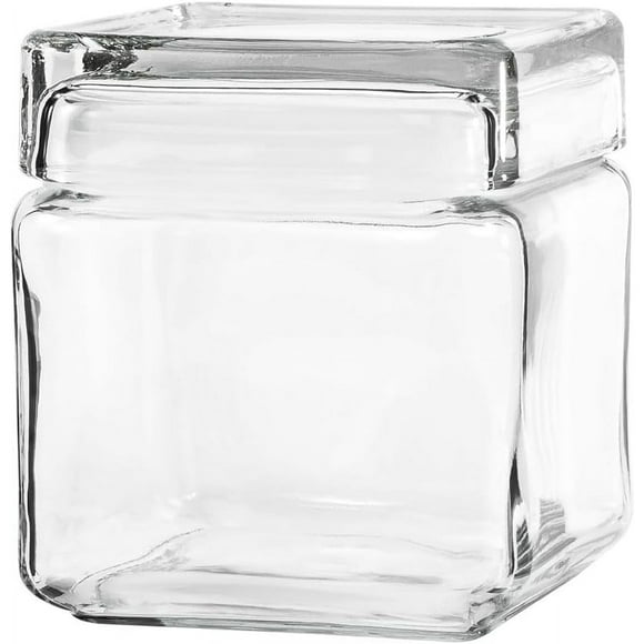 Stackable Square Glass Jars