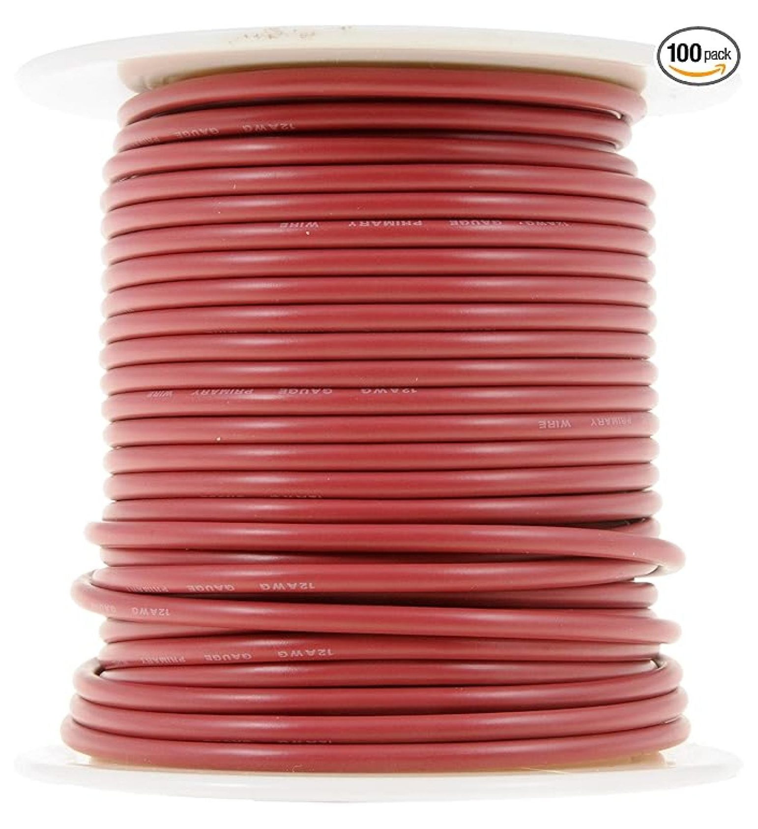 85748 12 Gauge Red Primary Wire-Spool, 100 Feet - Walmart.com
