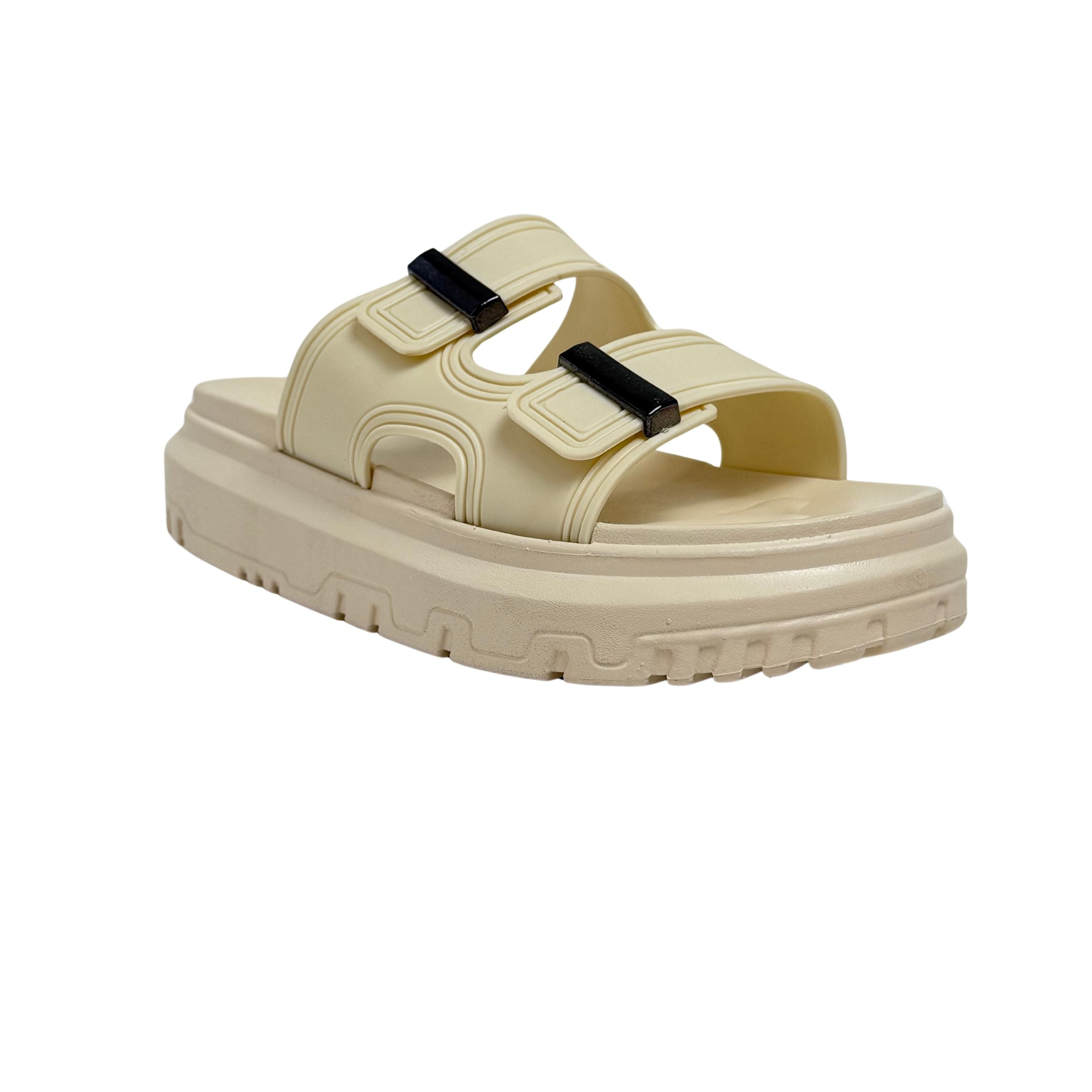 858-2 Footbed Sandals for Women – Comfortable Arch Support Slides ...