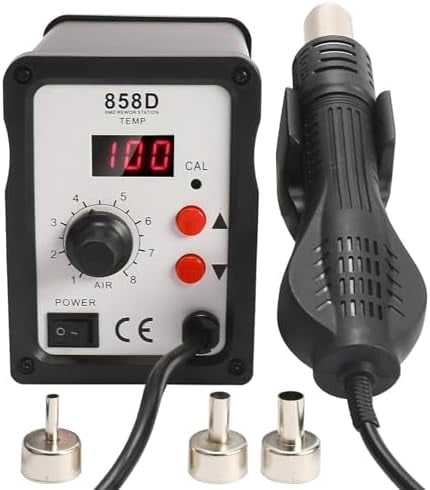 858D Rework Station Hot Air Gun Digital Solder Soldering Stations Iron ...