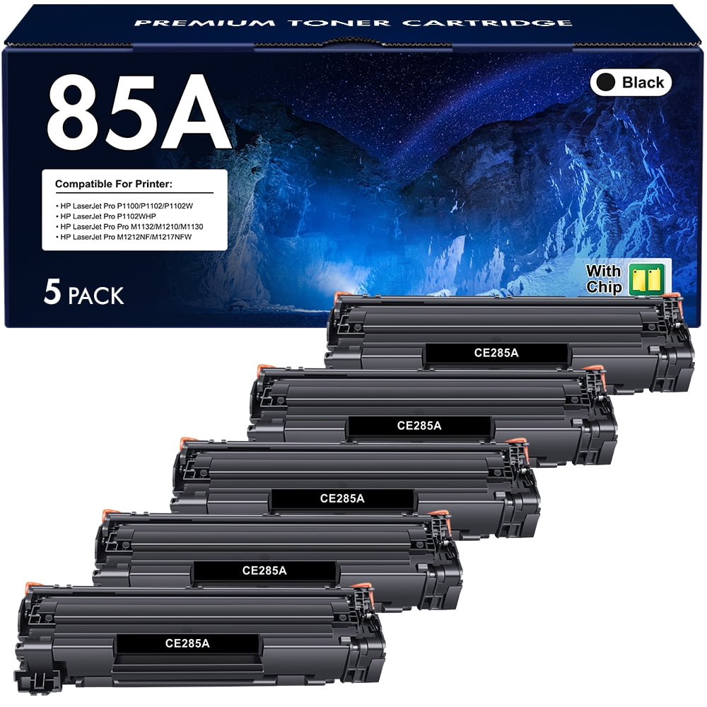 85A CE285A 5 Pack P1102w Toner Cartridge CE285D Compatible for HP 85A ...