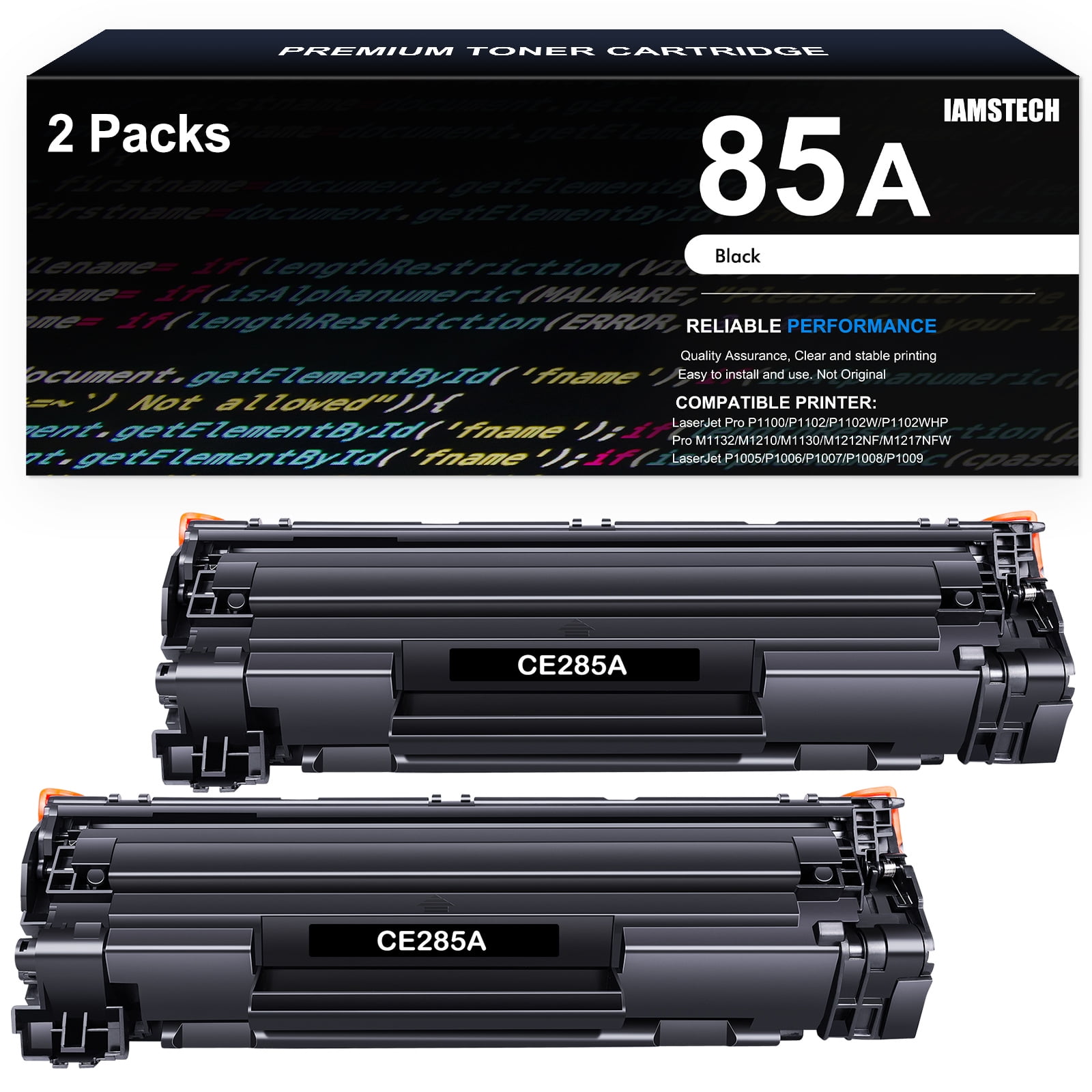 85A Toner Cartridge Black Compatible for HP 85A CE285A (CE285D) 285A ...