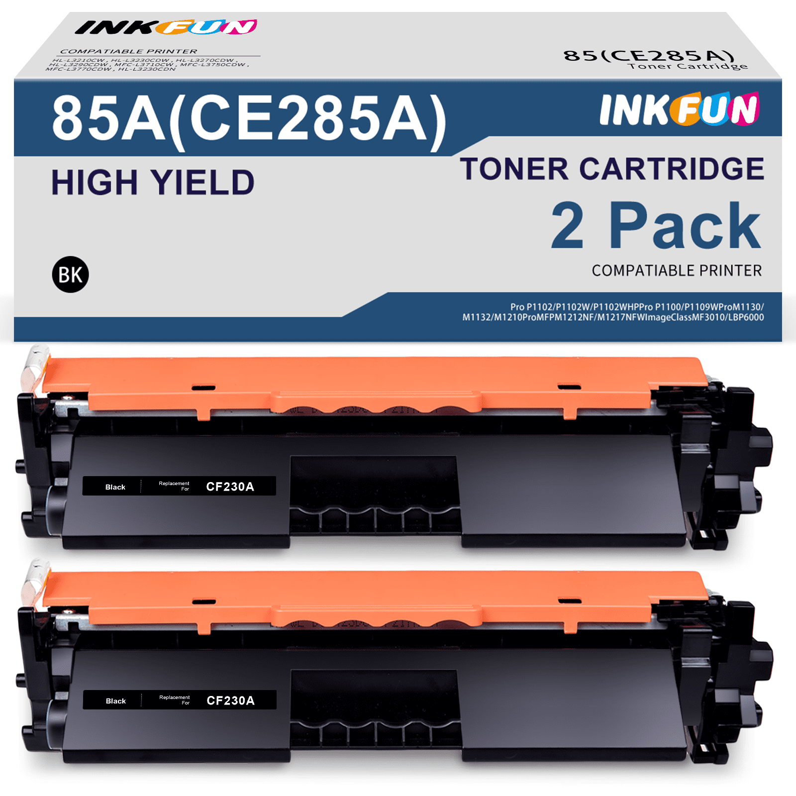 85A Toner Cartridges for HP CE285A 85A Black Toner Cartridge for P1102w P1102 P1109W M1217nfw ...