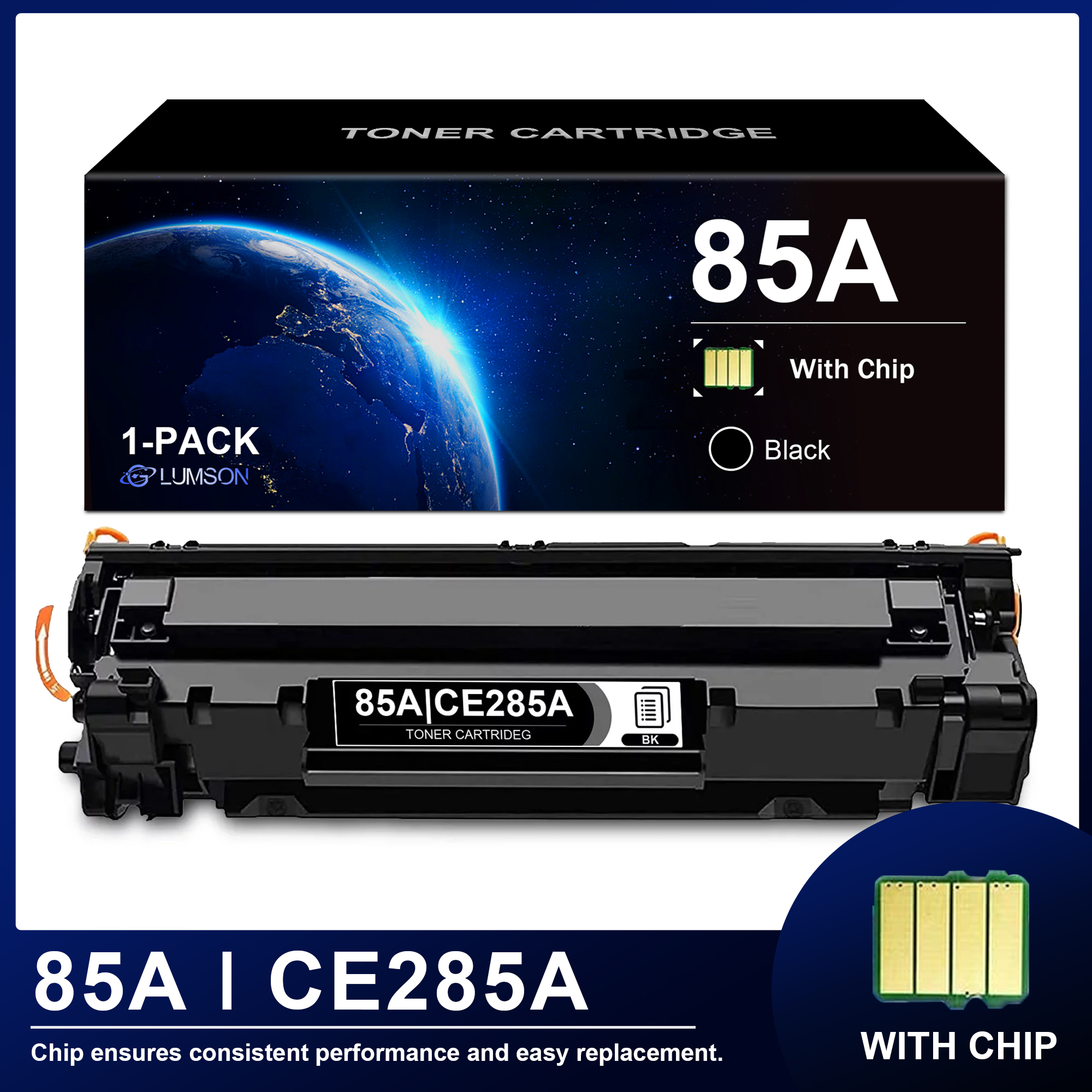 HP 85A (CE285A) Toner Cartridge, Black - Walmart.com