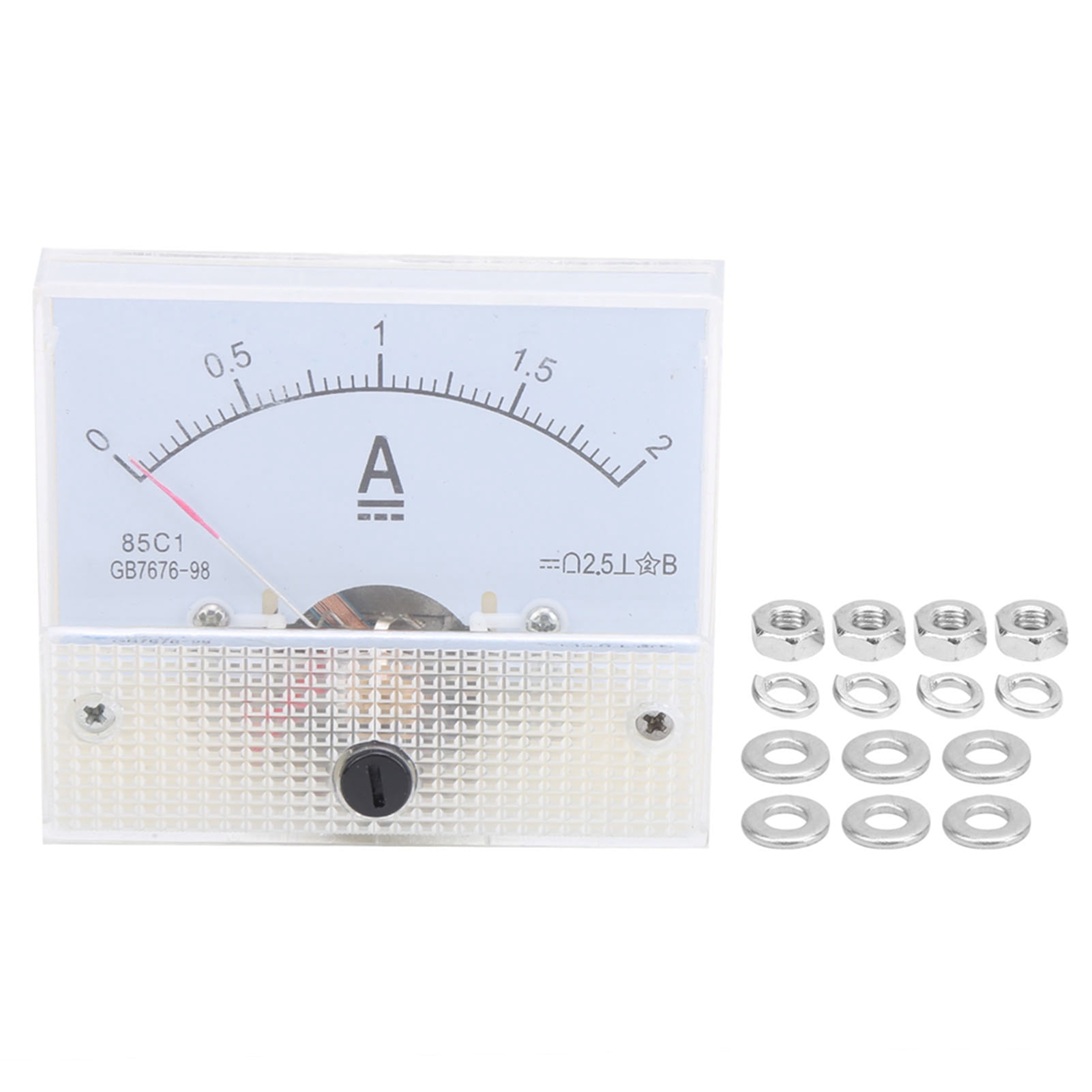 85C1 0~2A Pointer Type Ammeter DC Current Meter Panel Ammeter for ...