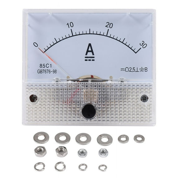 85C1-A Dc Analog Ampere Meter Panel Gauge 30A Amp Current Mechanical ...