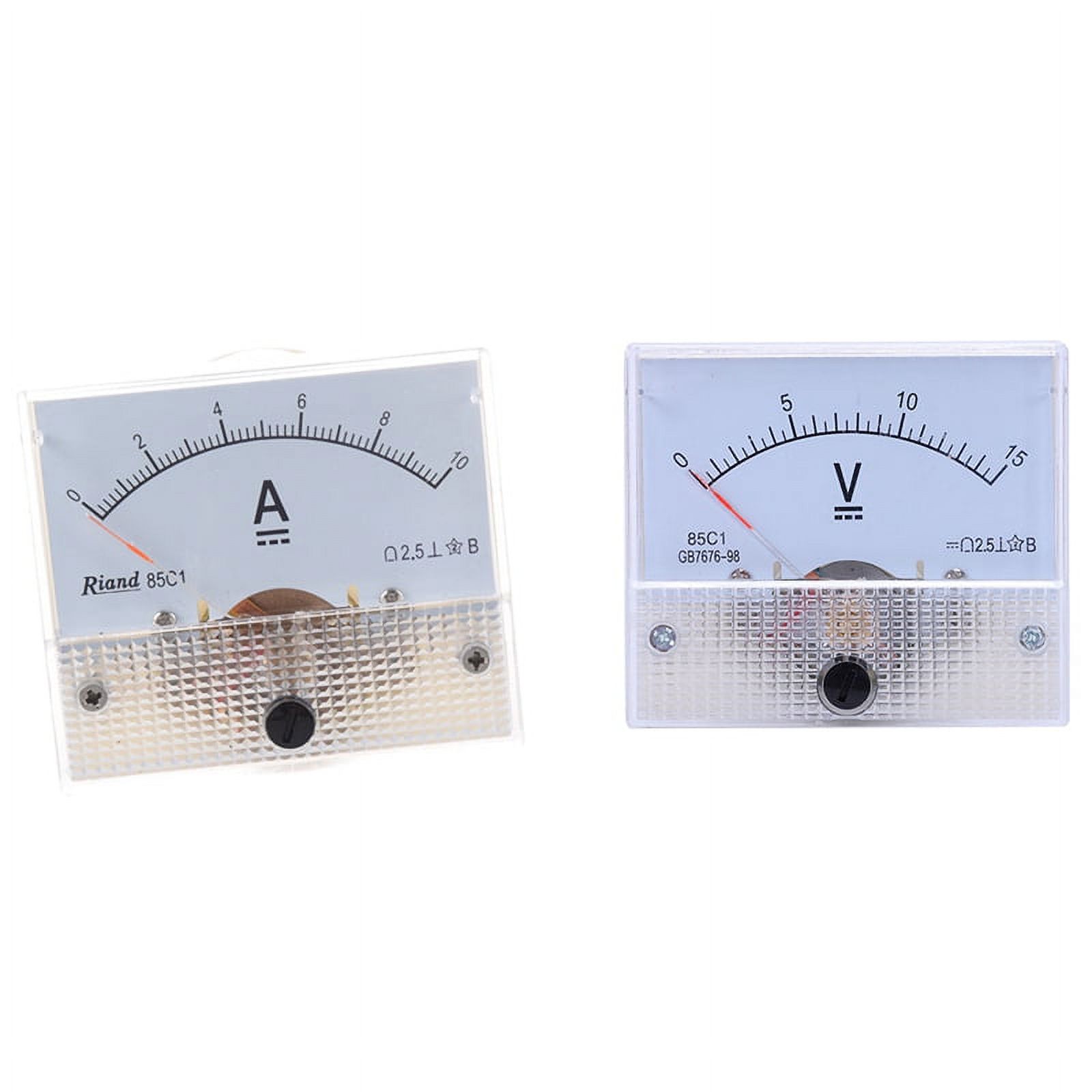 85C1 DC 0-10A Rectangle Analog Panel Ammeter Gauge with 85C1 Fine ...