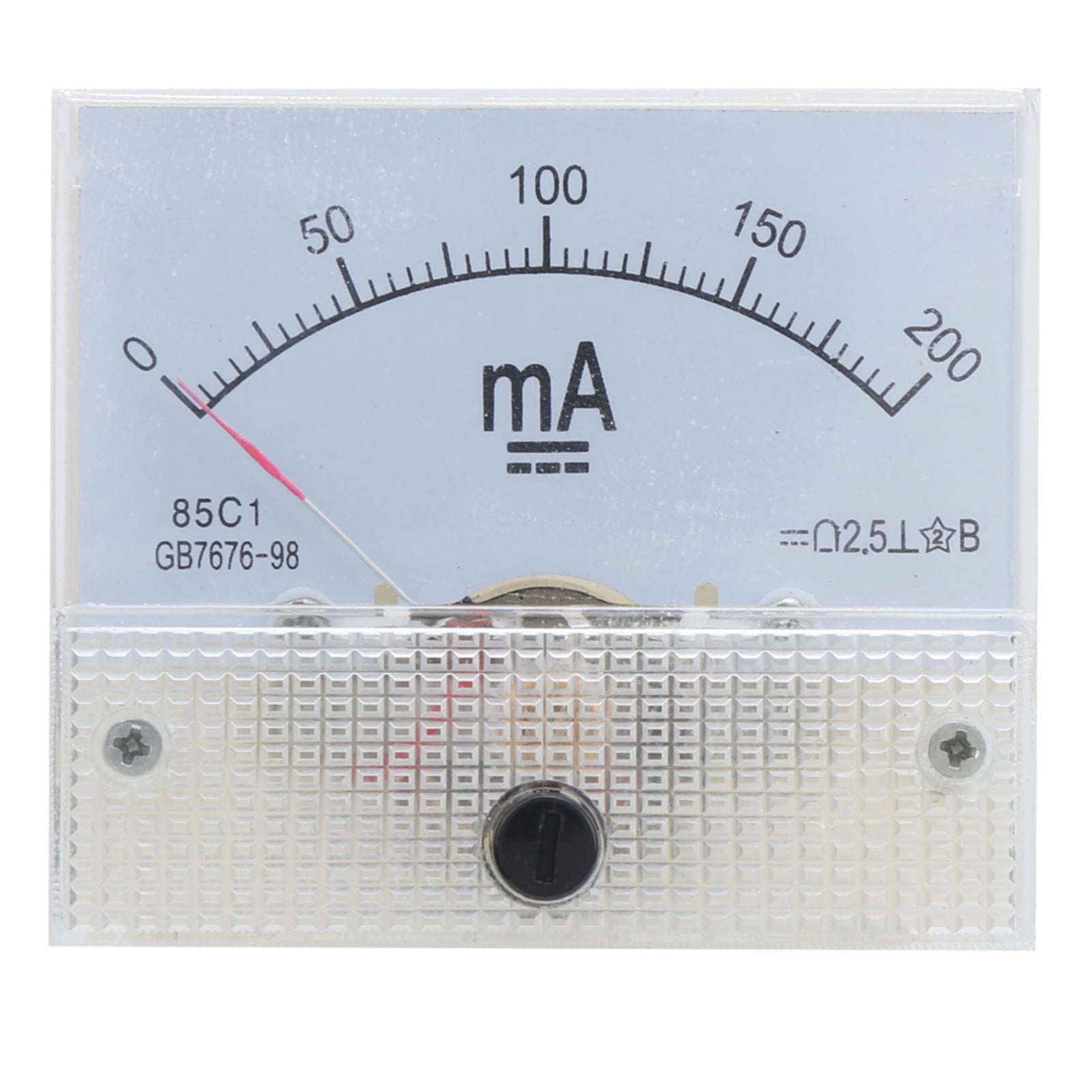 85C1 DC 0-200MA Pointer DC Ammeter Head Ampere Meter Gauge Current ...