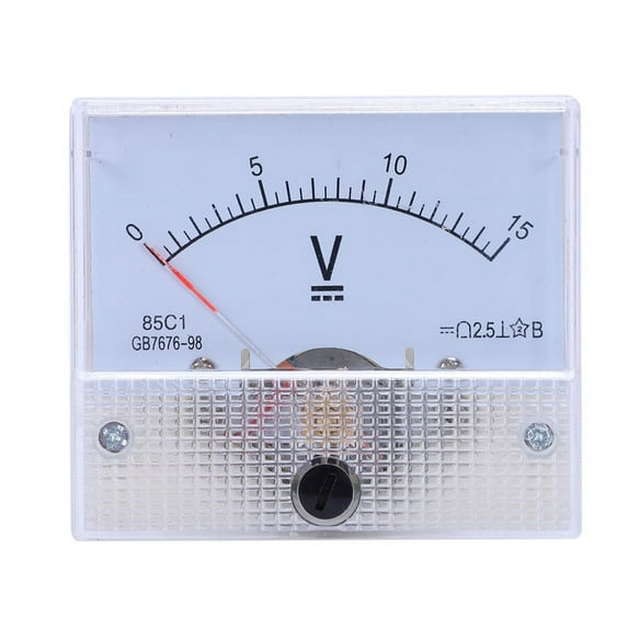 85C1 Fine Tuning Dial Analog Volt Panel Meter Gauge DC 0-15V - Walmart.com