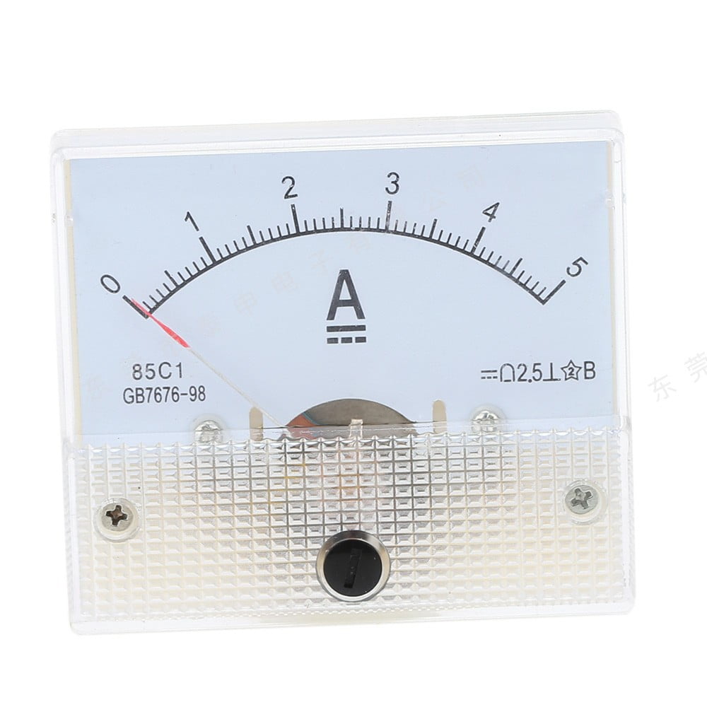 85C1 GB/T7676-98 Analog Panel AMP Meter Voltmeter Gauge DC 0-30V/50V 0-5A/10A - Walmart.com