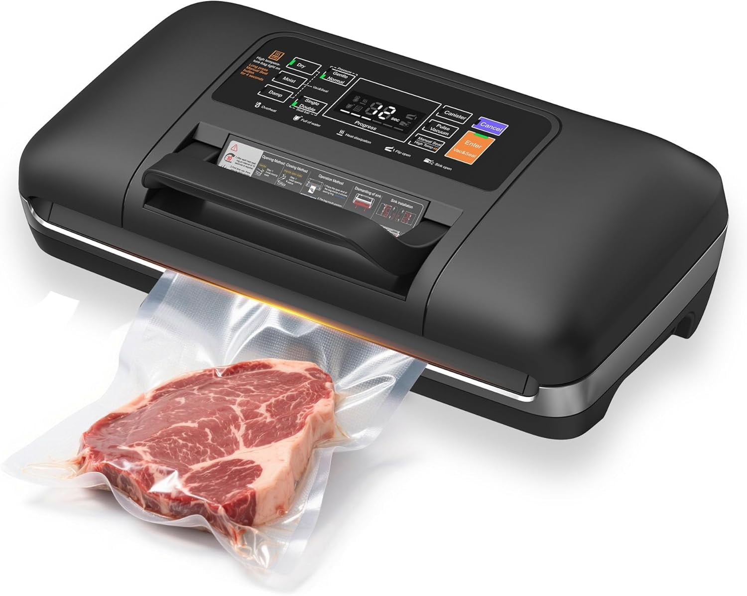 85Kpa Vacuum Sealer Machine - Christmas Kitchen Gifts, 10-in-1 Full ...