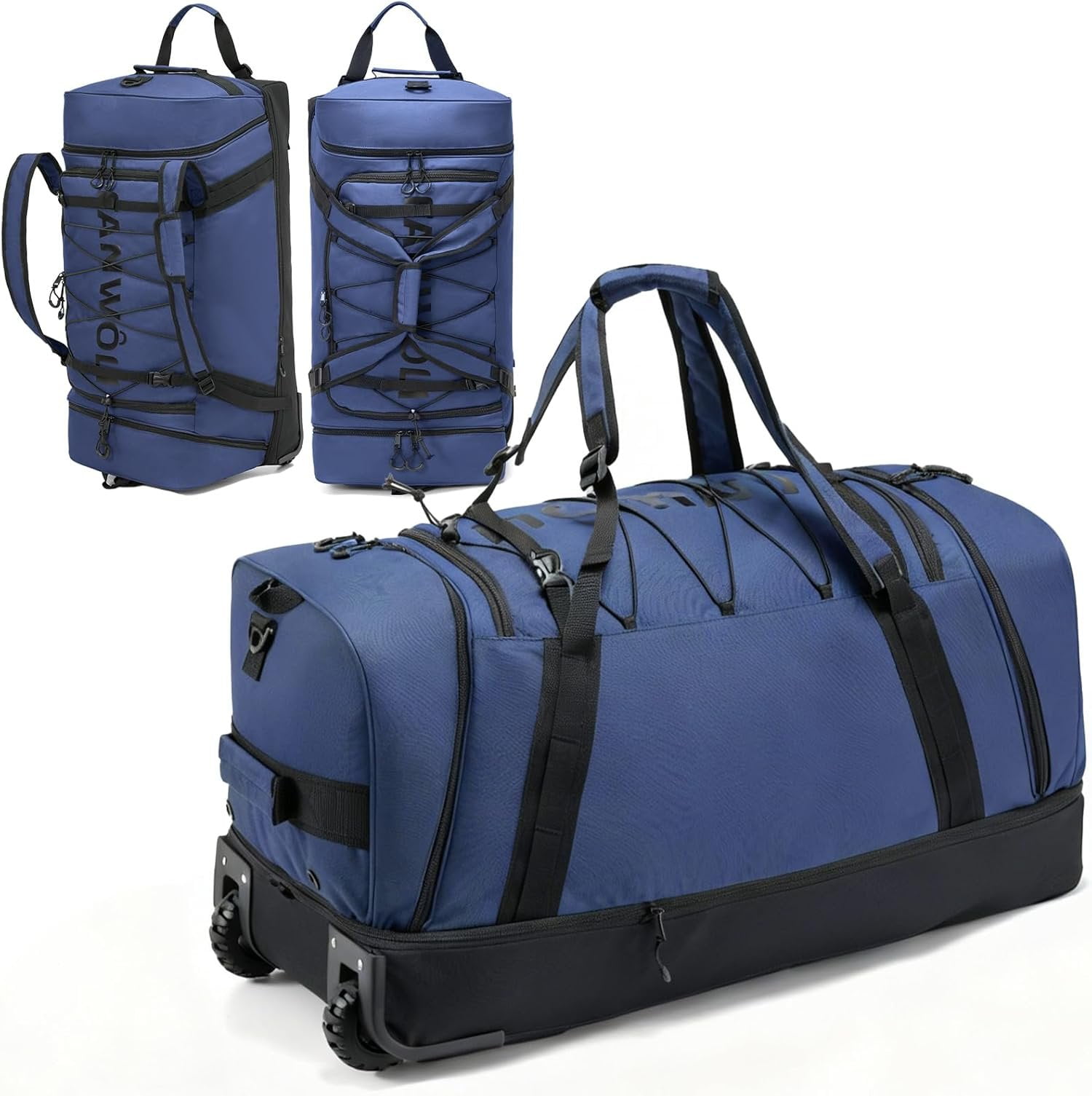 85L 100L Large Rolling Duffle Bag with Shoes Compartment, 30 ...