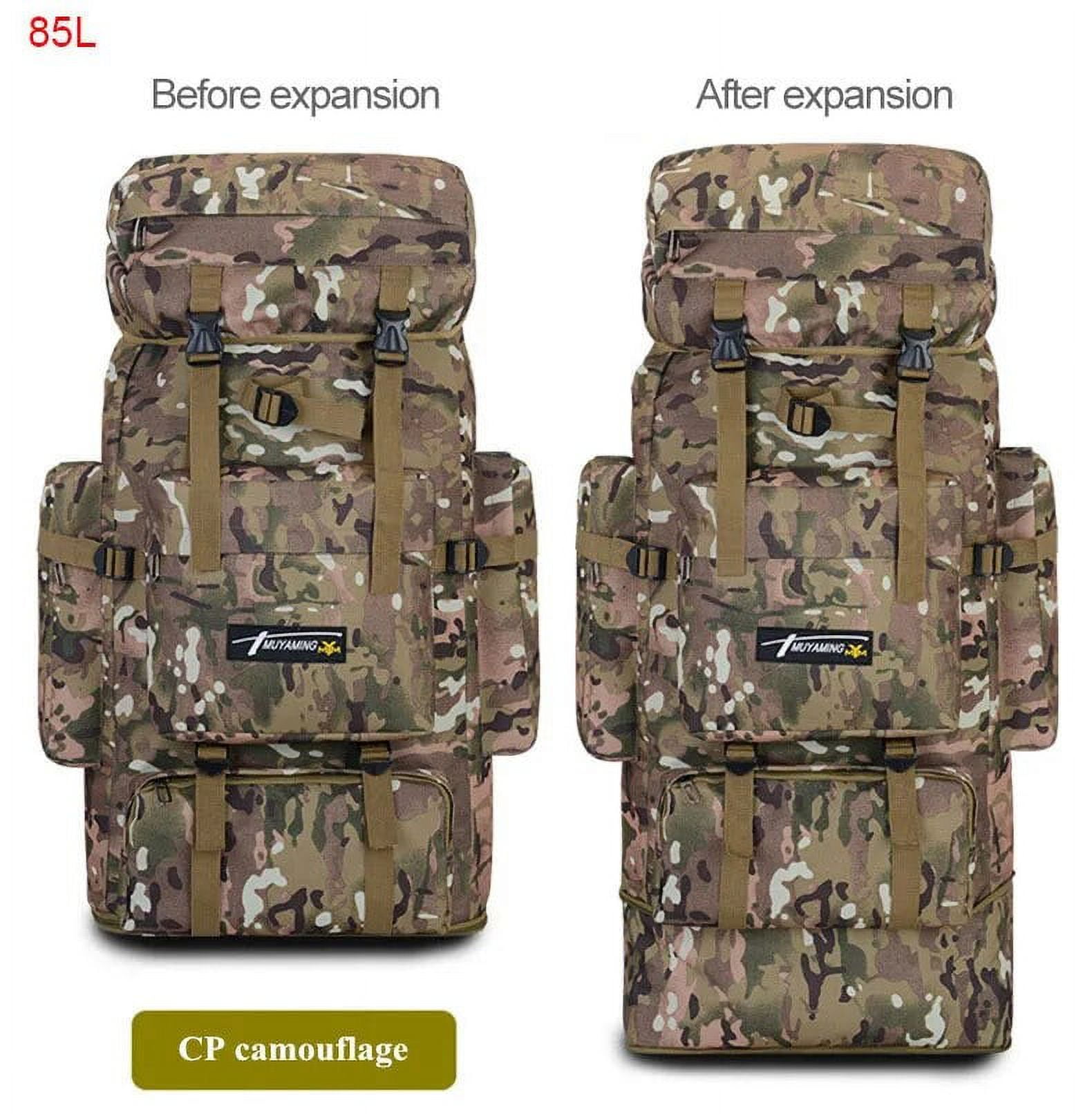85L Large Capacity Backpack Nylon Waterproof Military Camouflage Molle ...