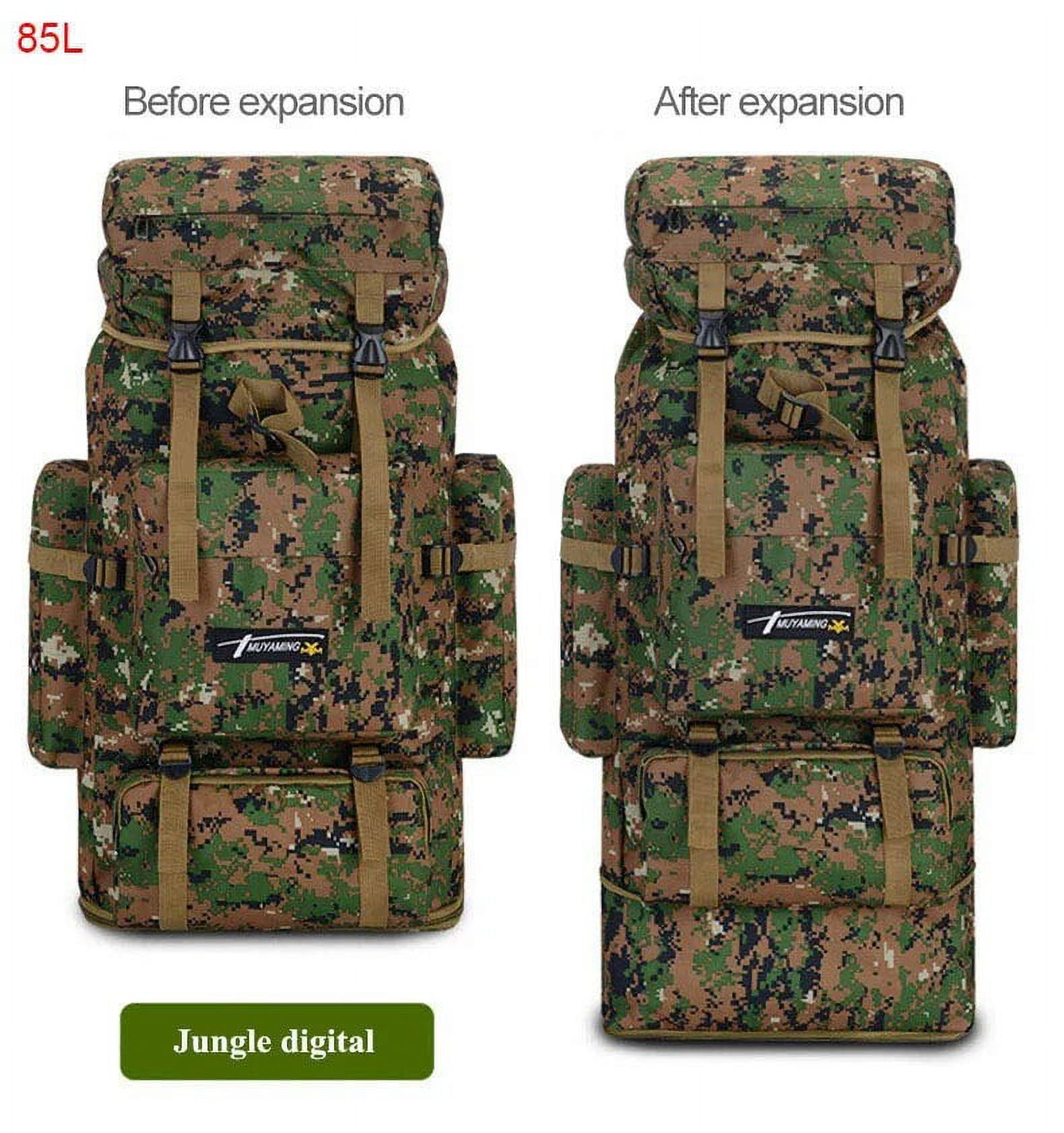 85L Large Capacity Backpack Nylon Waterproof Military Camouflage Molle ...