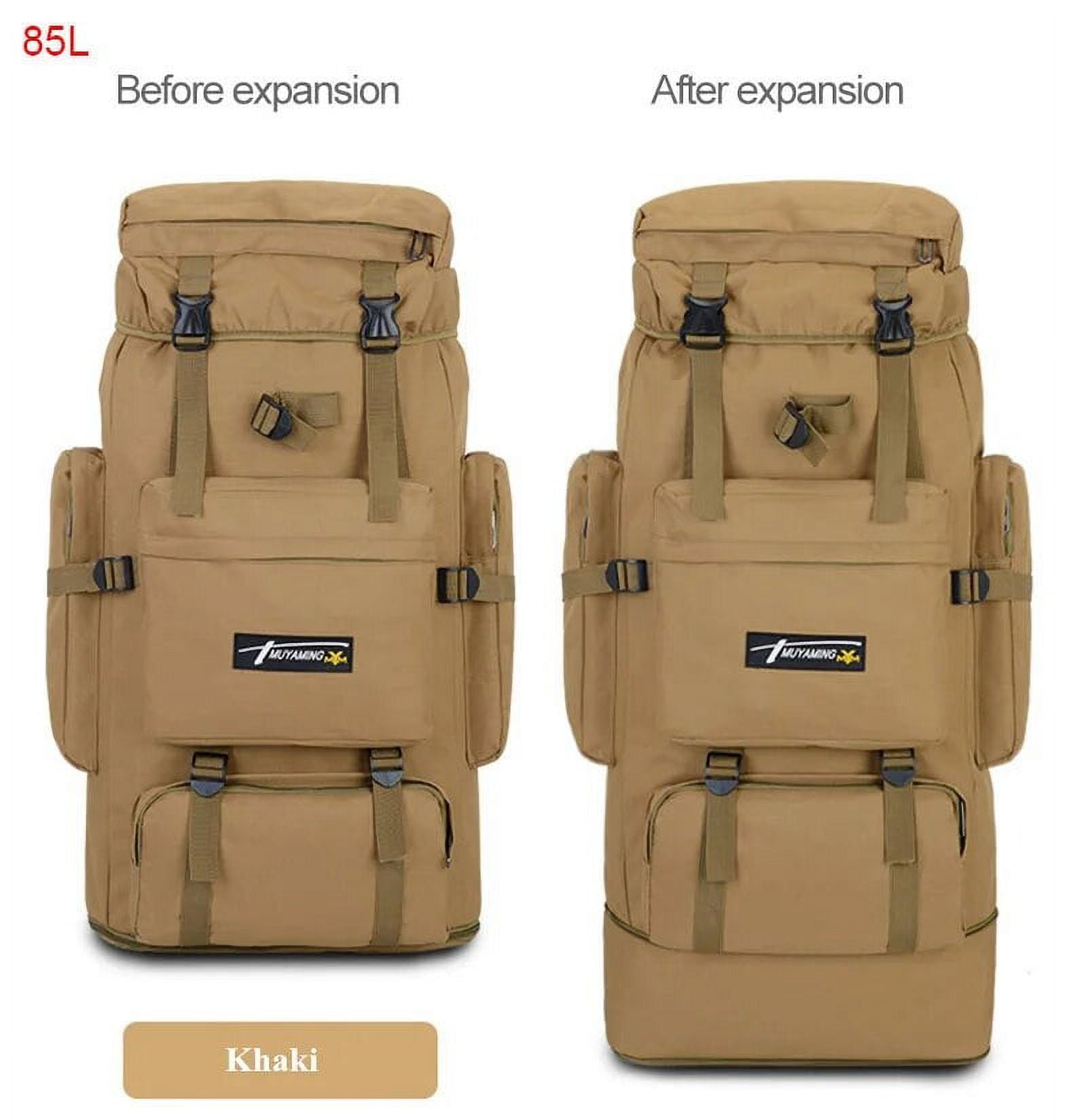 85L Large Capacity Backpack Nylon Waterproof Military Camouflage Molle ...