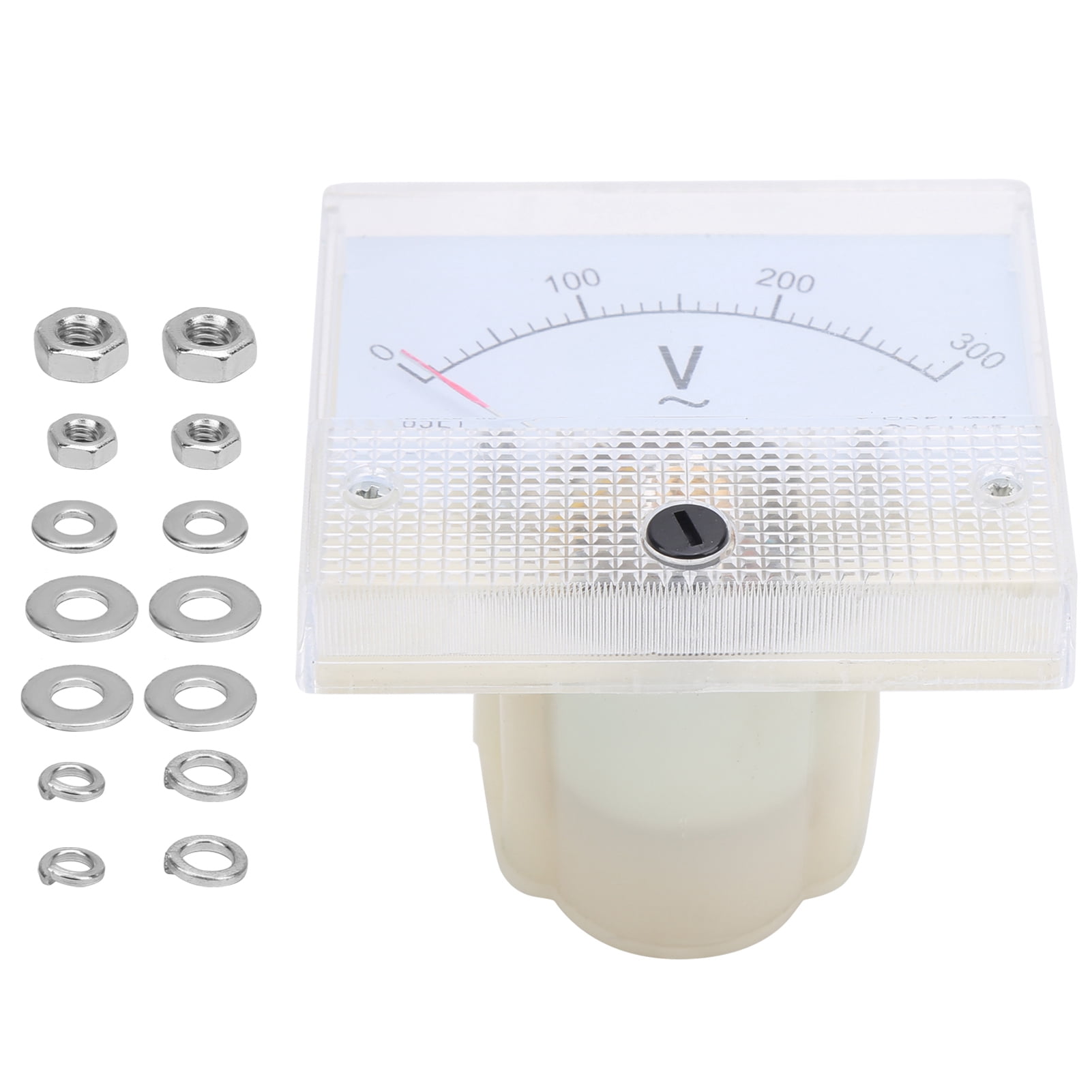 85L1 AC 0~300V Pointer Type AC Voltmeter Clear Scale ABS Mounted ...