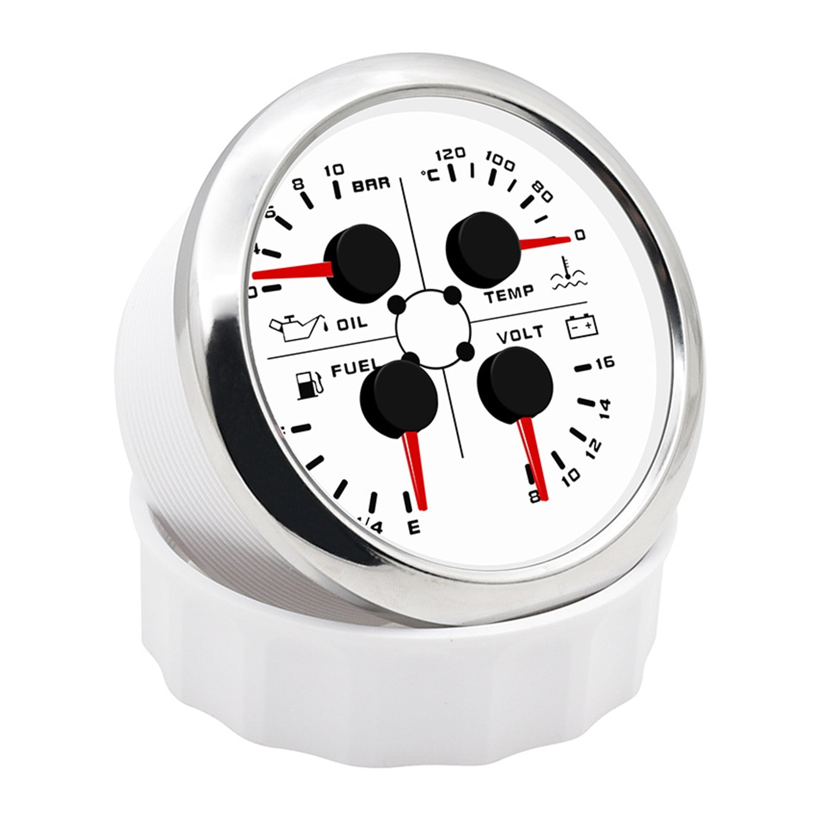 85MM GPS Speedometer Multi-functional 4 In 1 Water Temp Fuel Guage ...