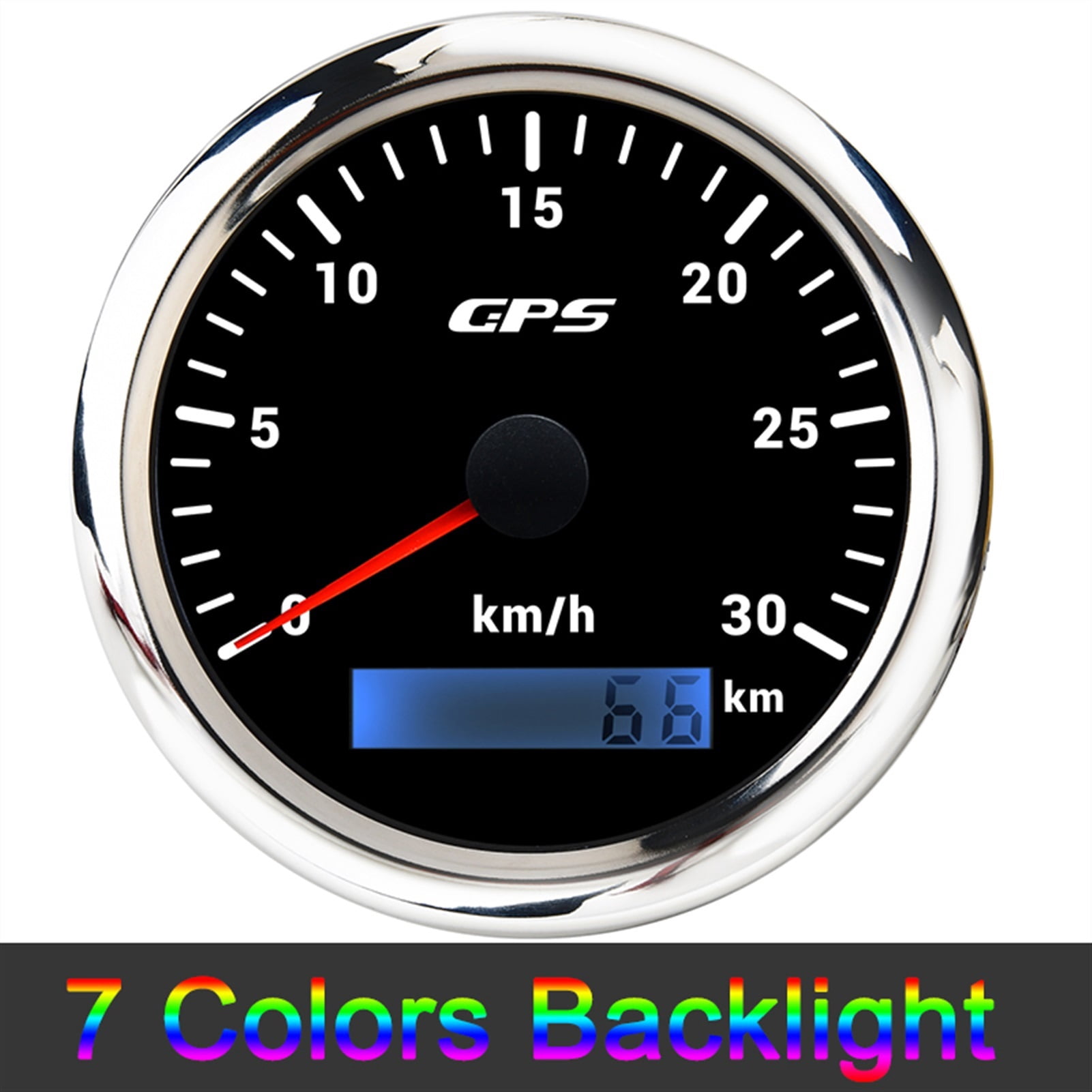 85MM GPS Speedometer With 7 Colors Backlight Speedometer Sensor Set For ...