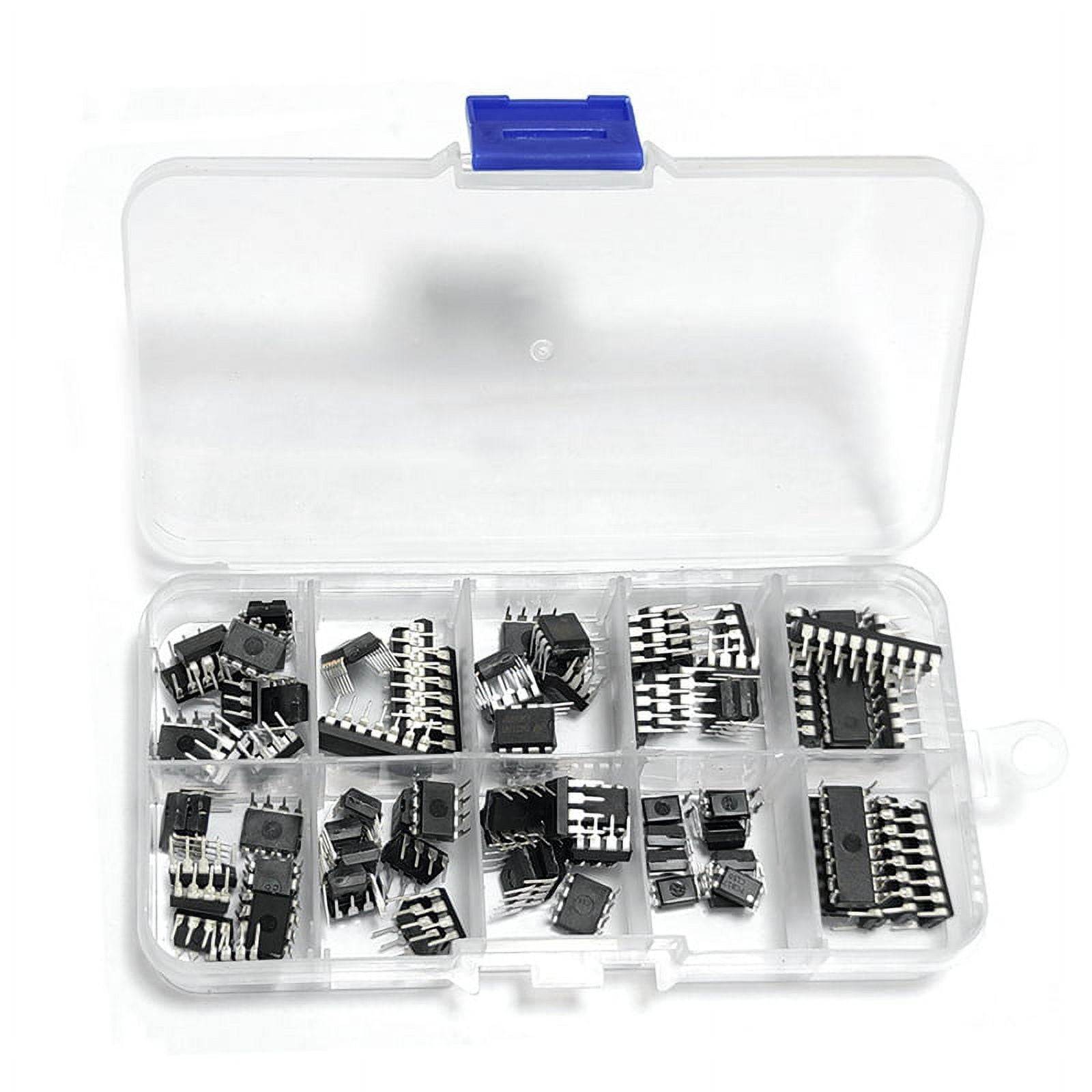 85PCS 10 Specifications IC NE555 LM324 Integrated Circuit Chip Kit,1 x ...