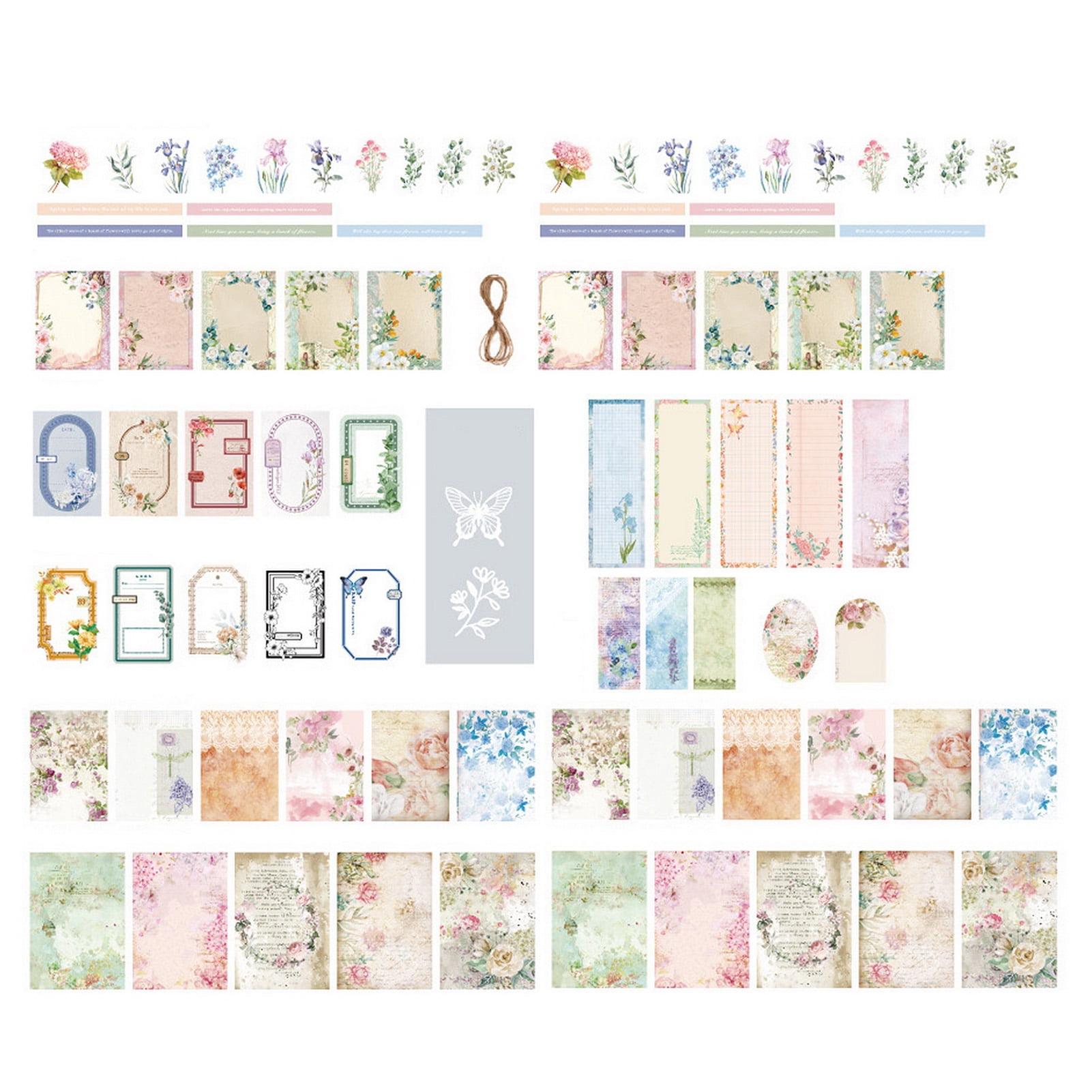 85Pcs Hand Account Sticker Set Retro Frame Rich in Content Diverse ...