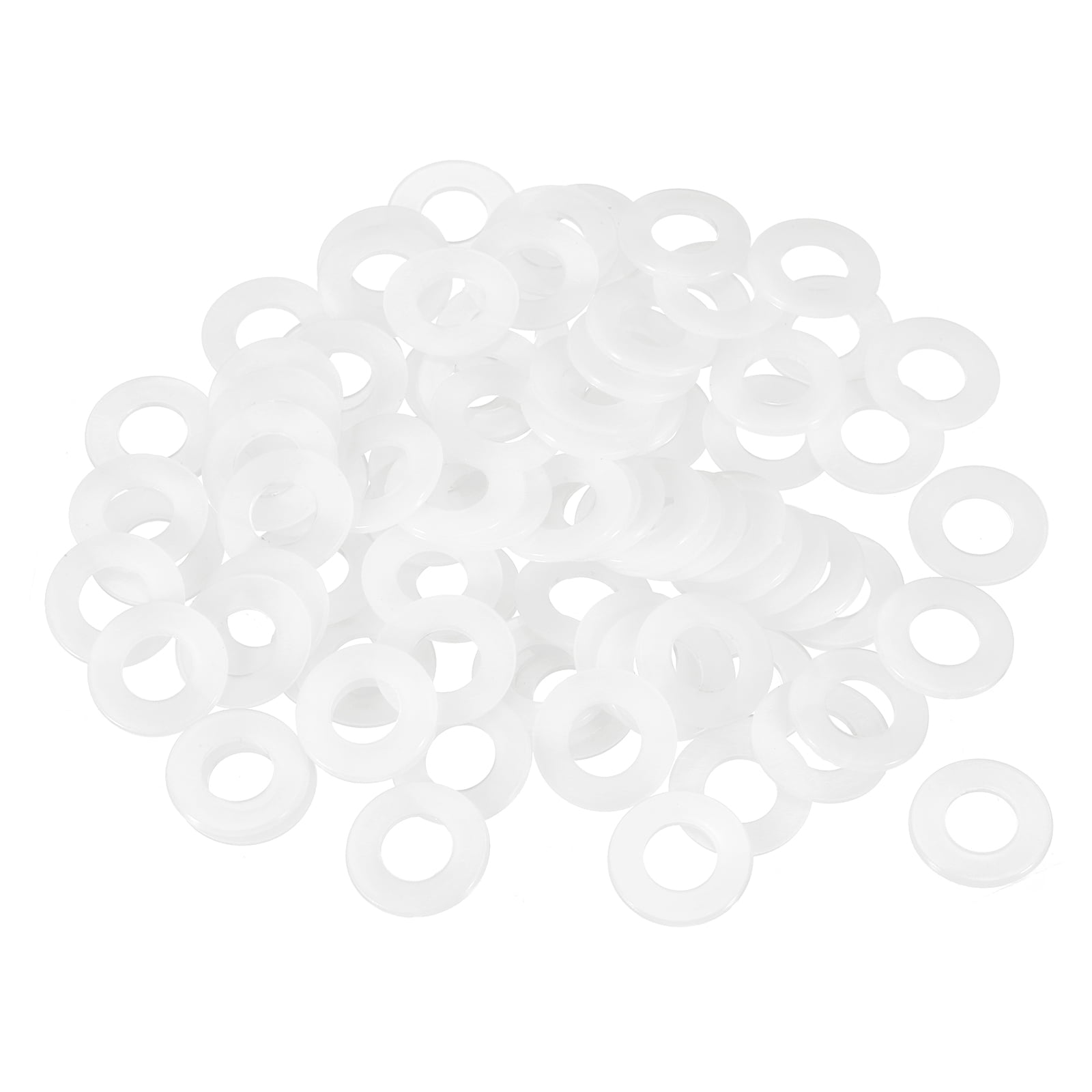 85Pcs M10 Nylon Flat Washers Plastic Washer 10mm ID 16mm OD 1mm Thick ...