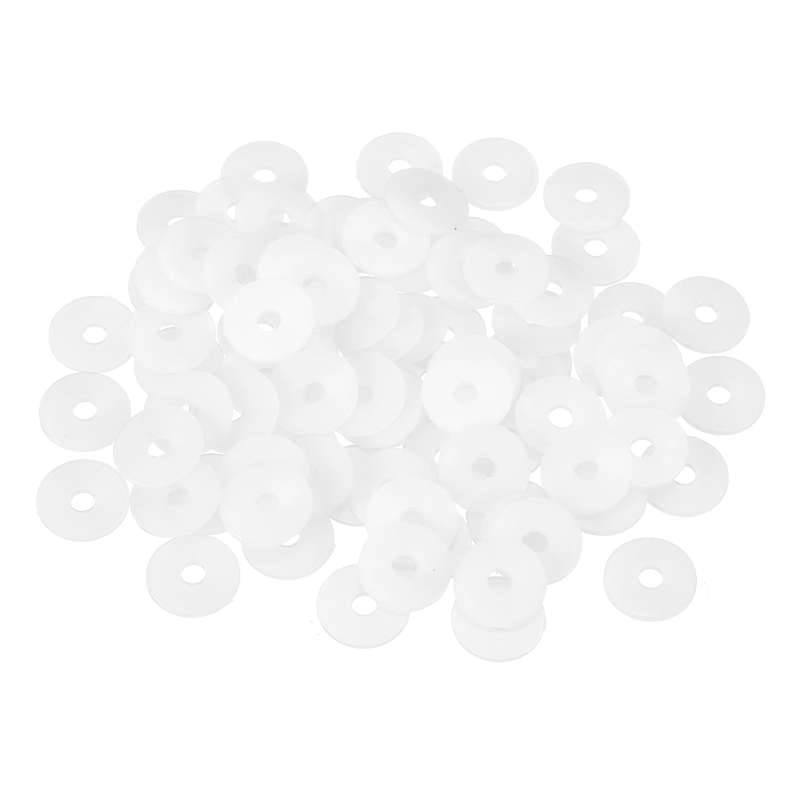 85Pcs M3 Nylon Flat Washers Plastic Washer 3mm ID 12mm OD 1mm Thick ...