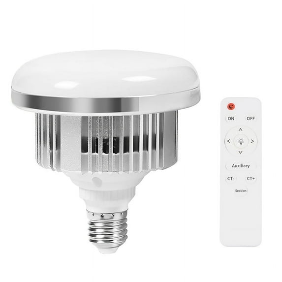 85W LED Photographic Lighting Bulbs E27 Base Lamp with Remote Control ...