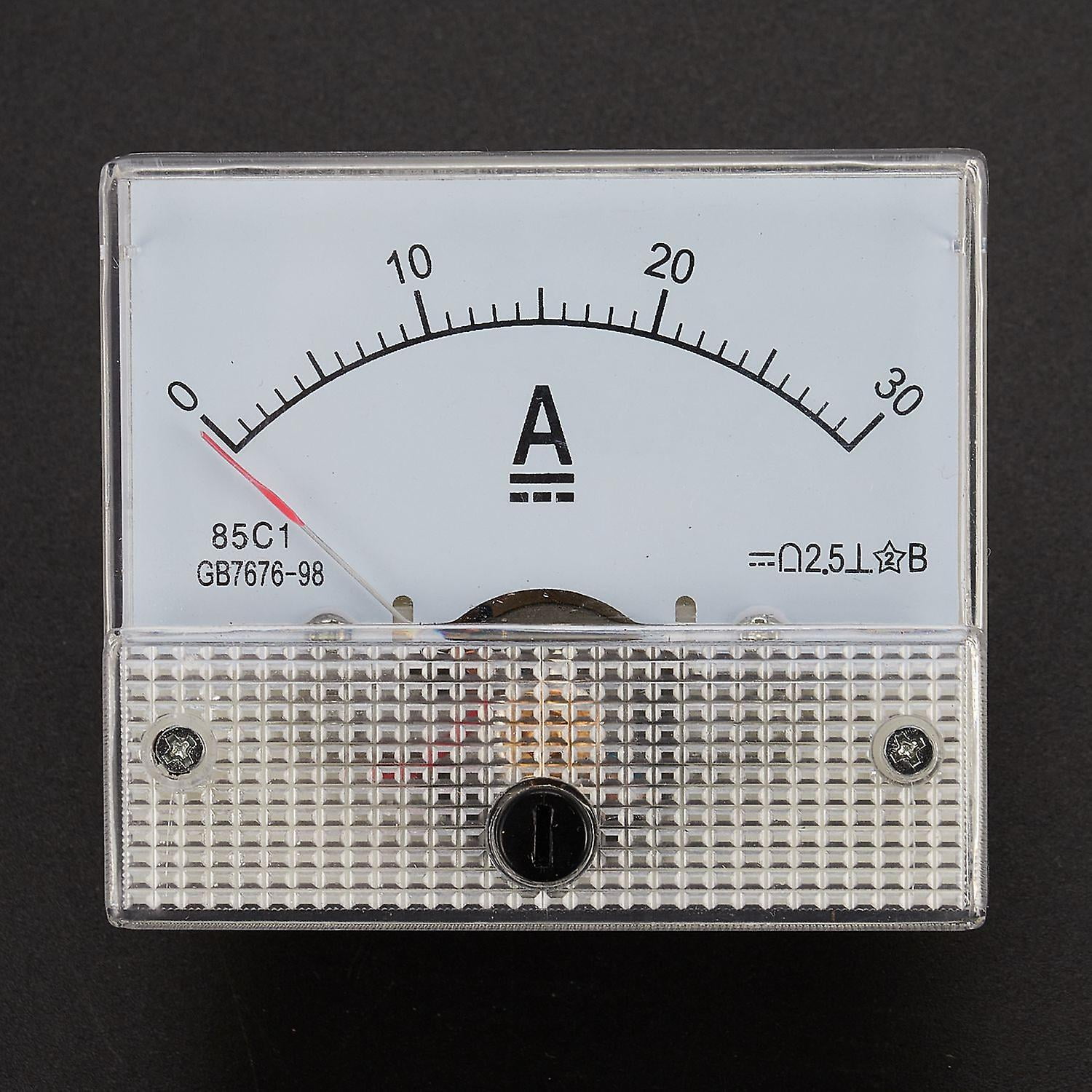 85c1-a Dc Analog Ampere Meter Panel Meter Gauge 30a Amp Gauge Current Mechanical Ammeters ...