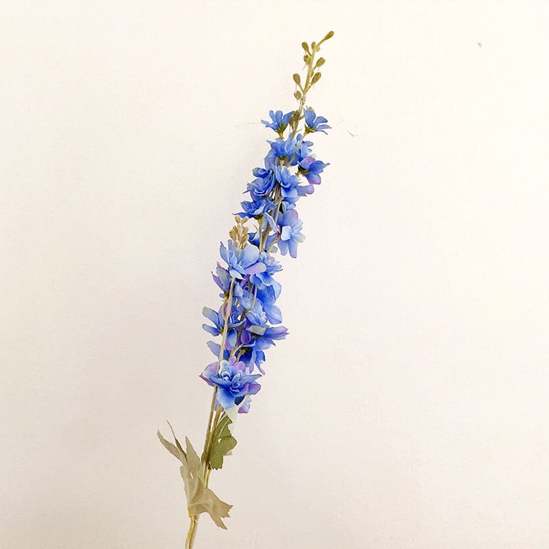 85cm 2 Head Artificial Flocking Delphinium Flower Wedding Home ...