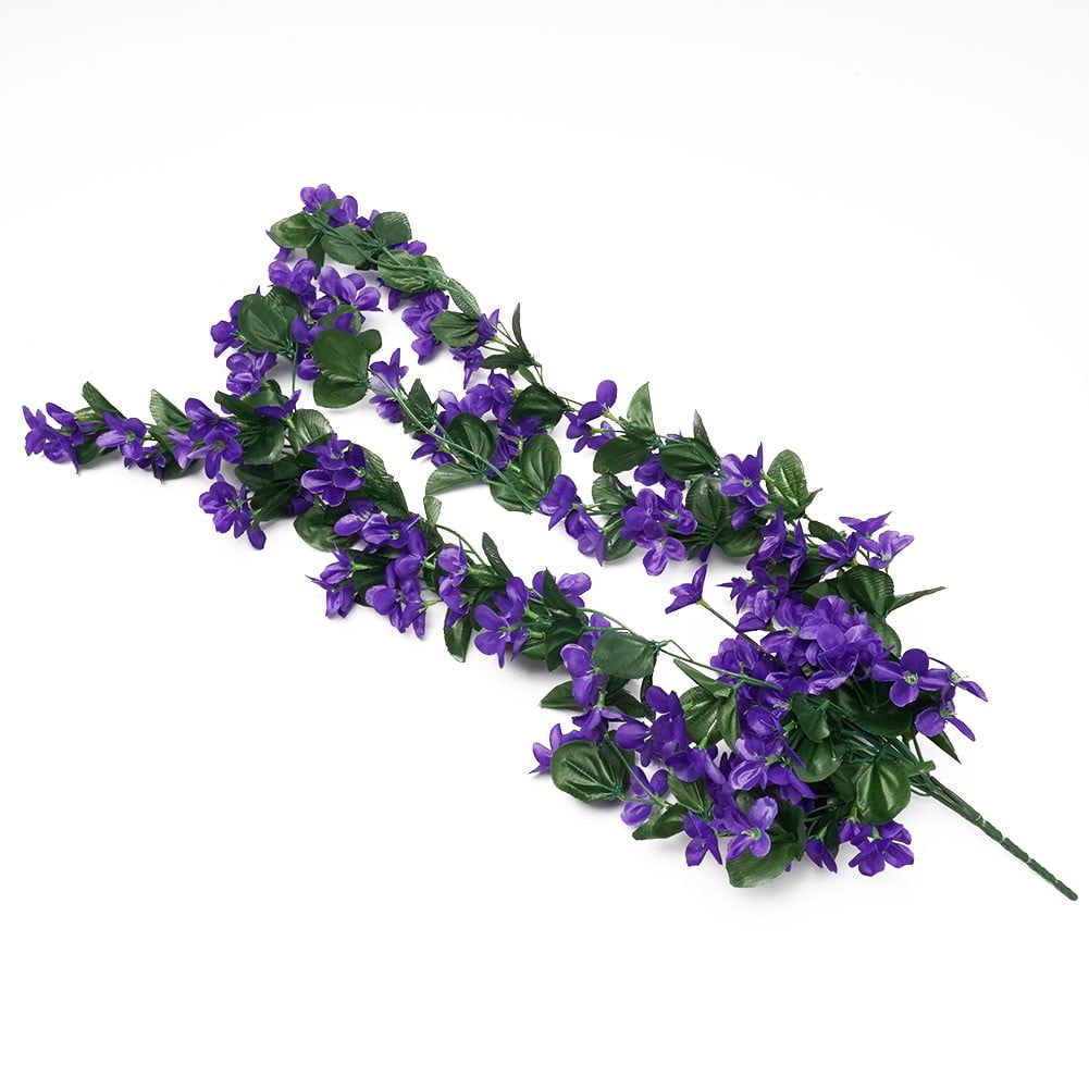 85cm Wisteria Garland Artificial Silk Flower Vine Fake Violet Flowers ...