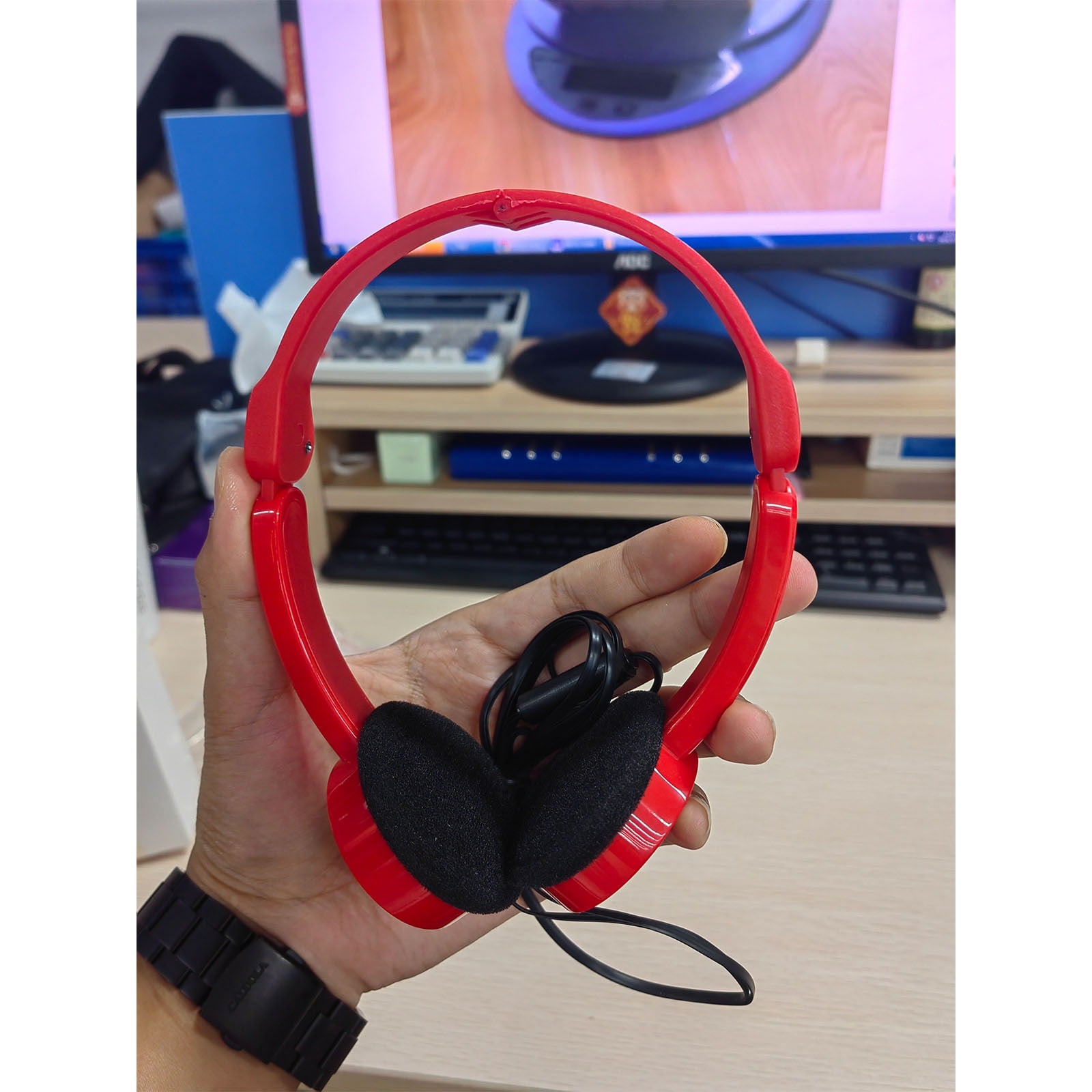 85dB Safe Headphones – Foldable On-Ear Volume Limited Headphones for ...