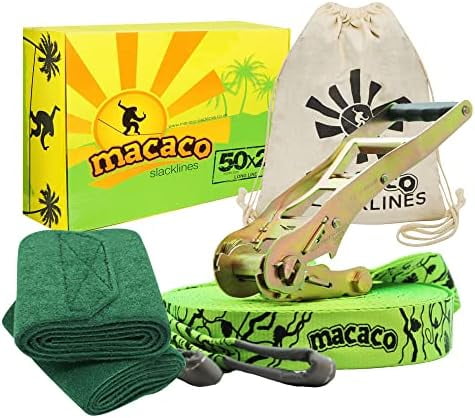 85ft Slackline Kit for Kids and Adults | Beginner Friendly Slackline ...