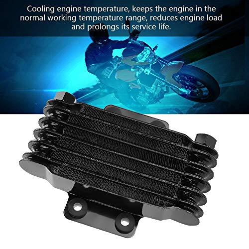 85ml Aluminum Motorcycle Engine Oil Cooler Oil Cooling Radiator System ...