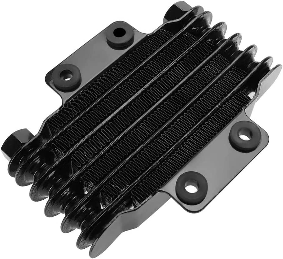 85ml Aluminum Motorcycle Engine Oil Cooler Oil Cooling Radiator System ...