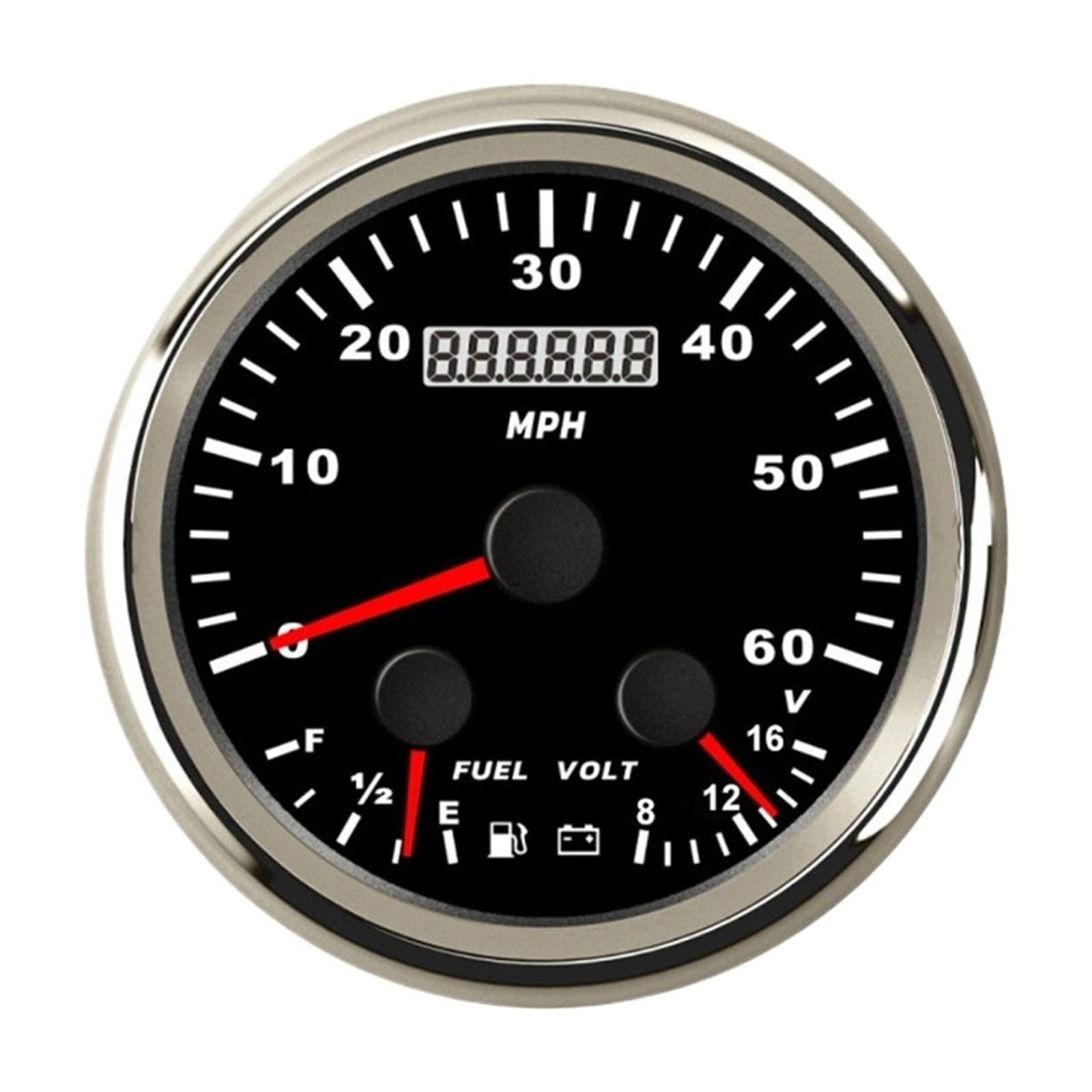 85mm 0-60MPH 0-200km/h GPS Speedometer Odometer With Fuel Level ...