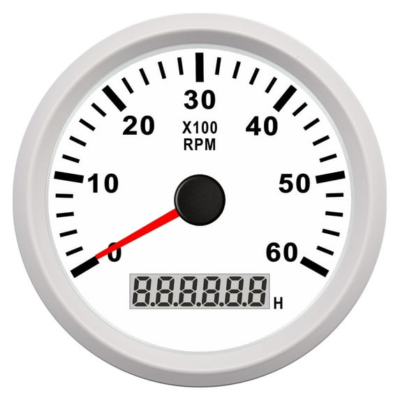 85mm Boat Tachometer 0~6000 RPM Tacho Gauge Meter Gauge Digital ...