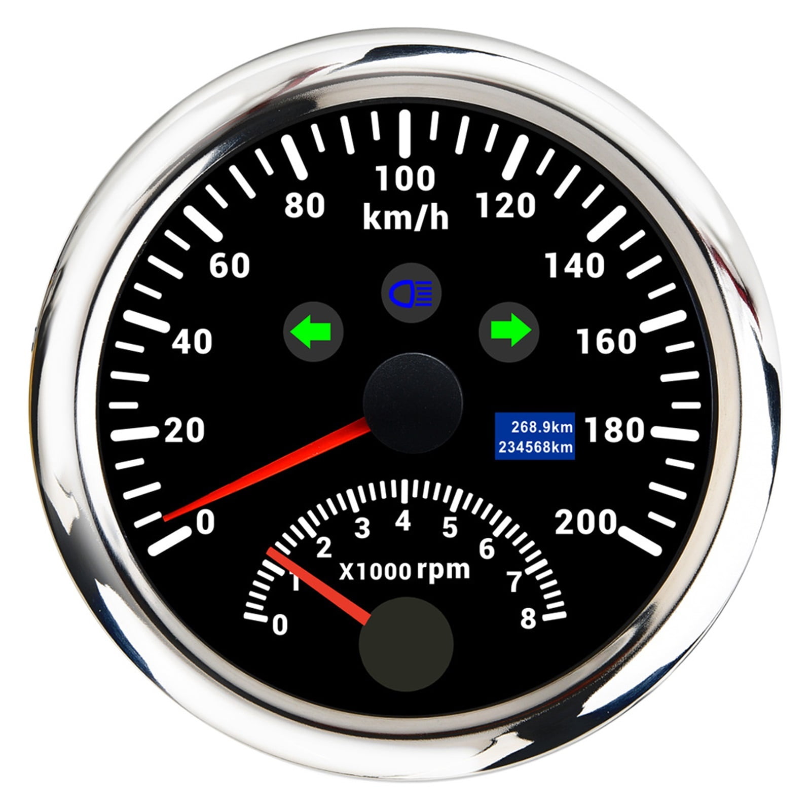85mm Digital Car Truck Boat GPS Speedometer Gau 0-200KM/H 0-120kmh ...