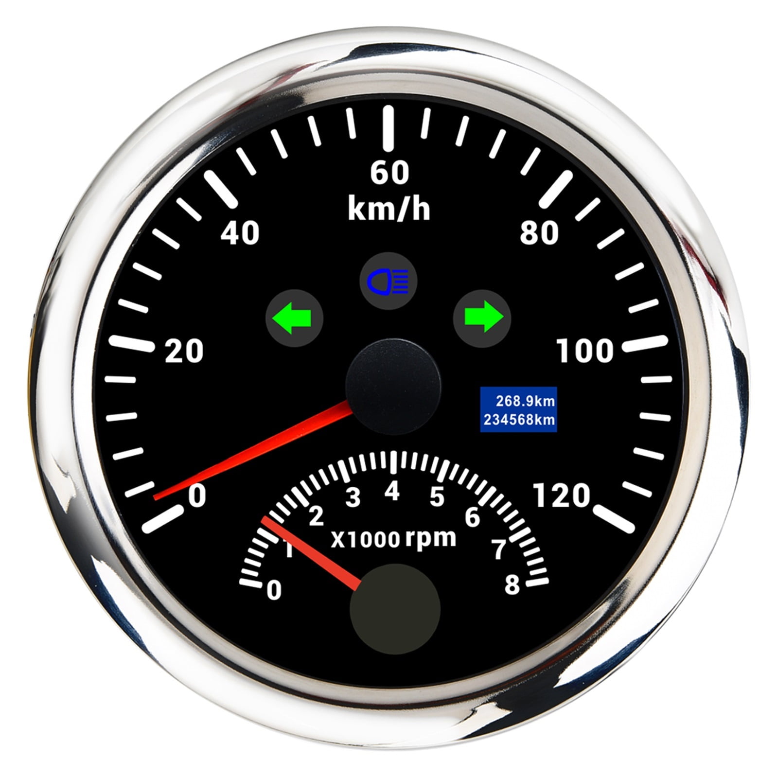 85mm Digital Car Truck Boat GPS Speedometer Gauge 0-200KM/H 0-120kmh ...