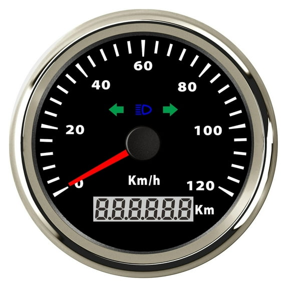 85mm GPS Speedometer 0-120KM/H 200kmh 0-120MPH 200MPH Left Right With ...