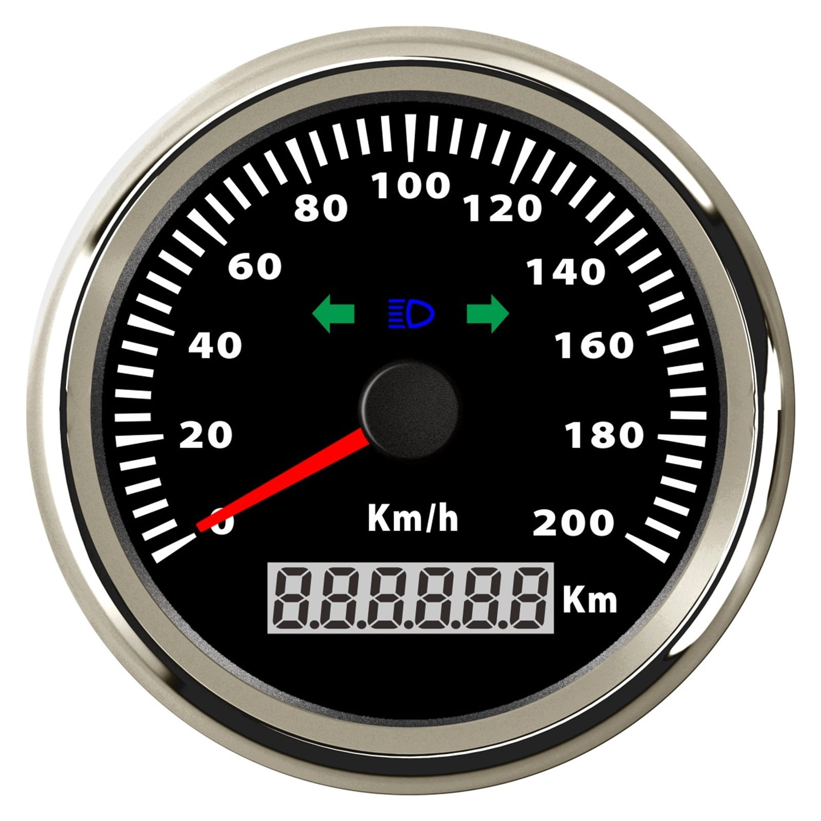 85mm GPS Speedometer 0-120KM/H 200kmh 0-120MPH 200MPH Left Right With ...