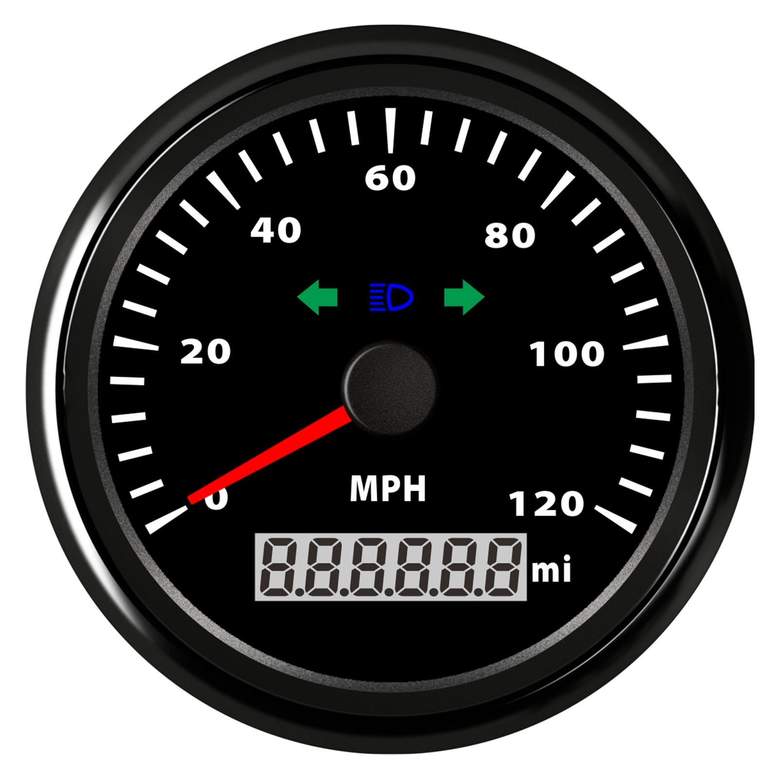 85mm GPS Speedometer 0-120KM/H 200kmh 0-120MPH 200MPH Left Right With ...