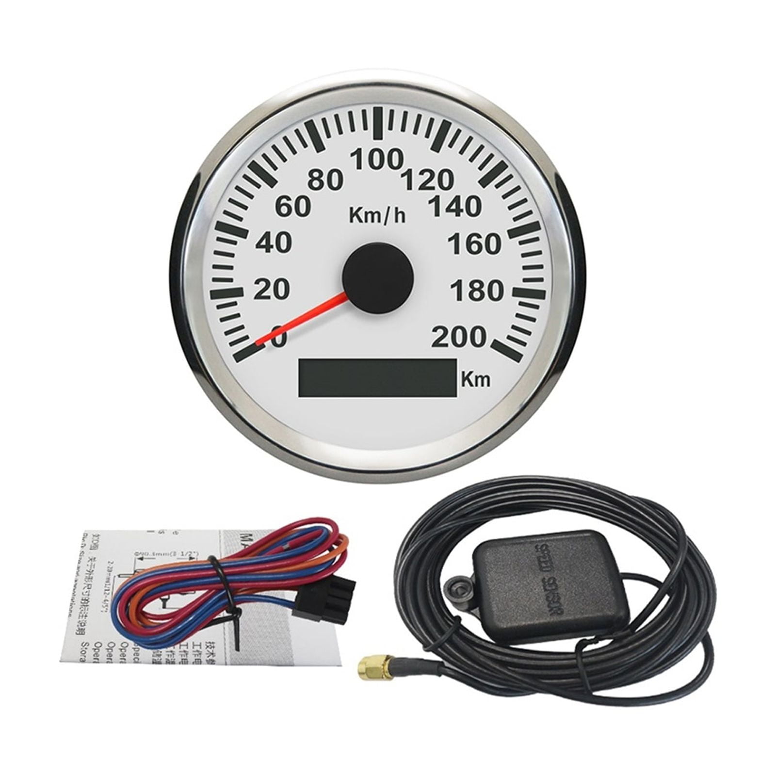 85mm GPS Speedometer 120km/h 200km/h Speed Gauge Odometer UTV ...