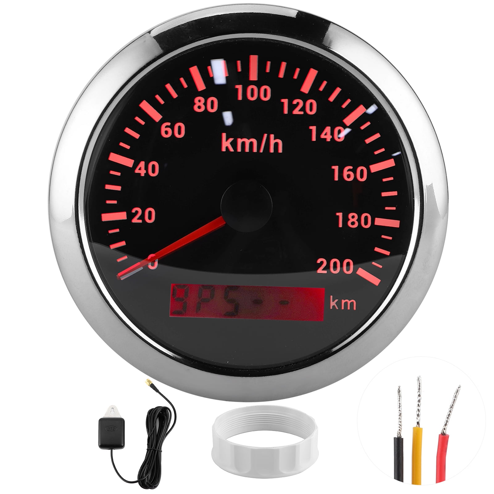 85mm GPS Speedometer 200km/h Odometer Waterproof for Boat Car Yacht ...