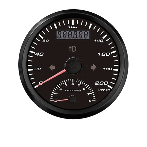85mm GPS Speedometer Odometer GPS Antenna 125 Km/h 200km/h With ...