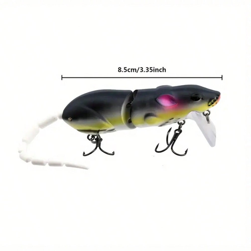 85mm Multi-Joint Mouse Lure, Lifelike Swimming Action for Aggressive ...