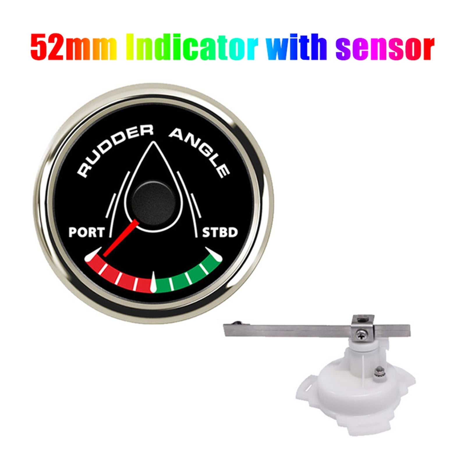 85mm Rudder Angle Indicator 0-190 ohm With Mating Sensor 52mm 8 Color ...
