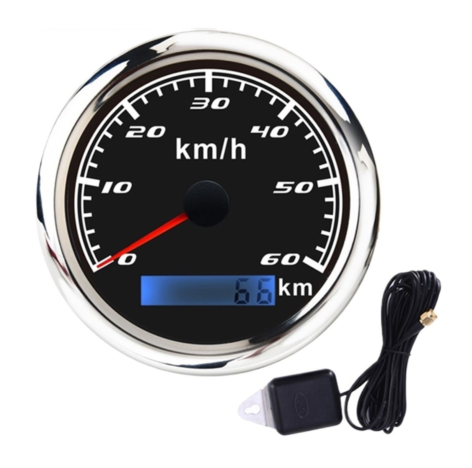 85mm Speed Gauge Antenna 60 Km/h With GPS Speedometer Odometer For ...